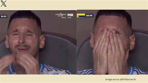 Copa America Final Lionel Messi Breaks Into Tears After Being