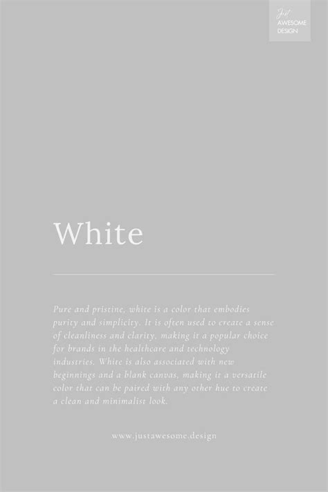 White Color Meaning In Graphic Design At Spencer Weedon Blog