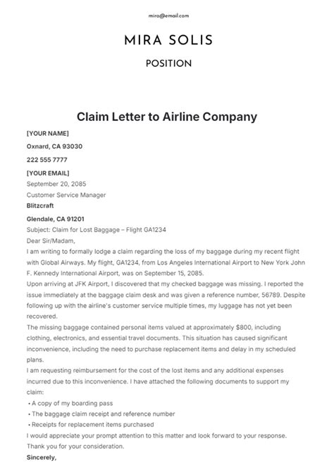 Compensation Claim Letter Template In Lettering Letter My Xxx Hot Girl