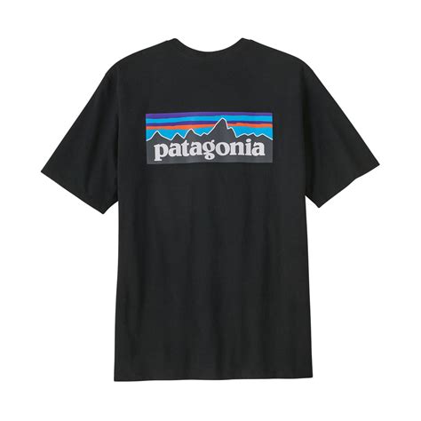 Patagonia Mens P 6 Logo Responsibili Tee® Black