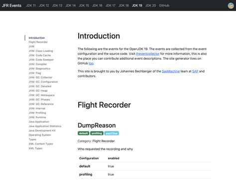 GitHub Parttimenerd Jfrevents Site Generator Generator Of My JFR Events Website Using The