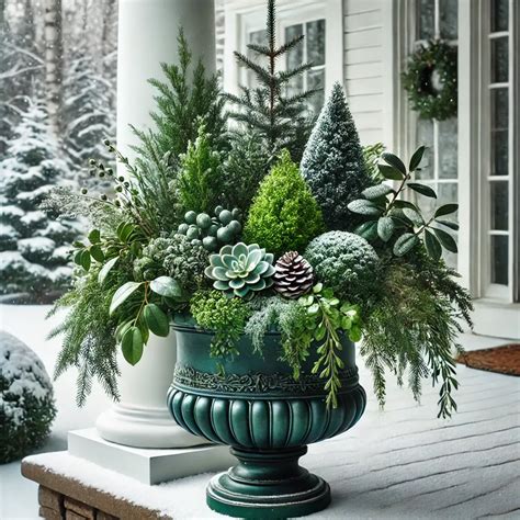 22 Outdoor Gorgeous Winter Containers Ideas To Transform Your Space
