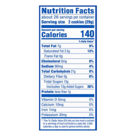 Oreo Nutrition Facts