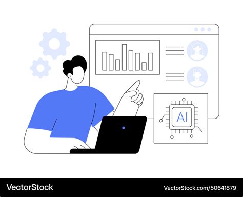ai powered predictive customer sentiment analysis vector image