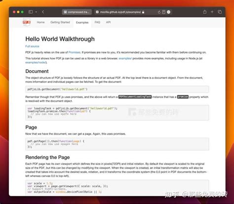 PDF js 免费开源的 JavaScript 读取显示 PDF 文档的工具库由 Mozilla 开发并且持续维护 知乎