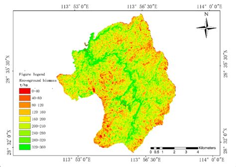 Forest Aboveground Biomass Distribution Of The Lutou Forest Farm