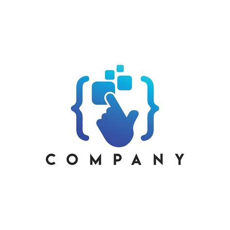 Mobile Code Logo Touch Apps Logo Digital Code Logo 13158151 Vector