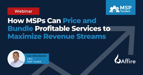 How Msps Can Price And Bundle Profitable Services To Maximize Revenue Streams Msp Toolkit