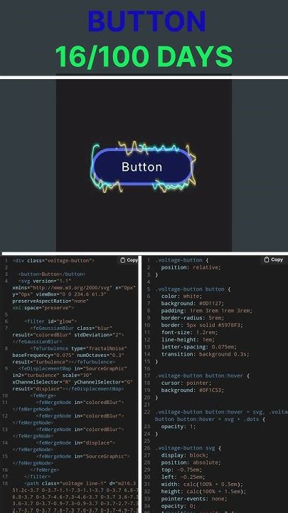electric button in html and css 100daysofcodingchallenge youtube