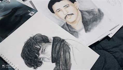 رسم وجوه بورتريه رسم رقمي ديجتال رسم الاشخاص بطريقة الكارتون خمسات
