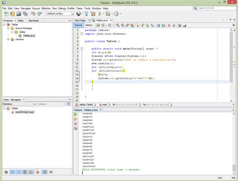 algoritmo y lenguaje de programación Tablas de multiplicar completas