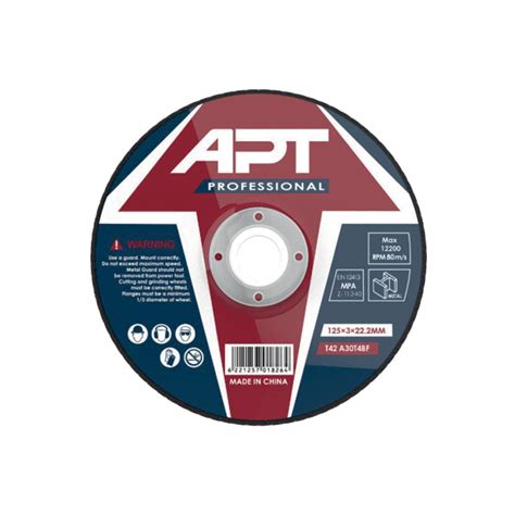 Cutting Disk Depressed For Metal Apt International