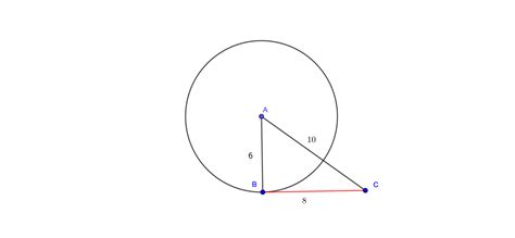 Determine Whether A Tangent Line Is Shown In The Given Diagr Quizlet