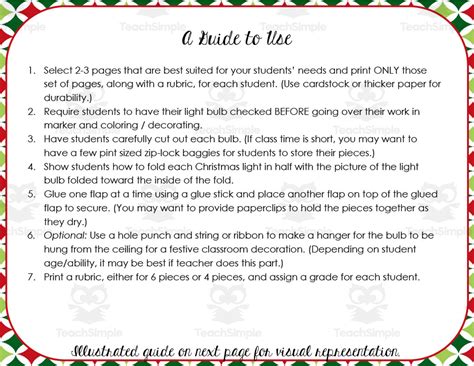 3d Area And Perimeter Christmas Light Bulb Winter Math Craft By Teach Simple