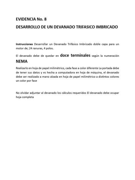 Evidencia No 8 Devanado Trifasico Pdf