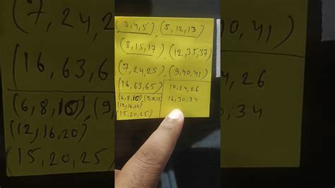 Triangle Triplets Ssc Maths Ssc Ssc Cgl Shortvideo Youtube