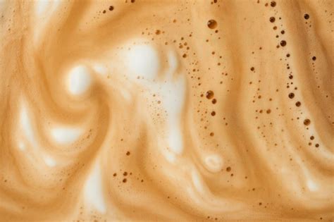 premium photo coffee foam texture