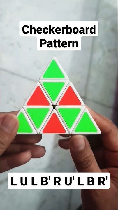 How To Make Checkerboard Pattern On Pyraminx Shorts Youtube
