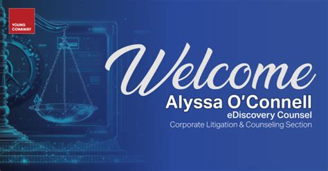 Young Conaway Announces Ediscovery Counsel Alyssa Oconnell