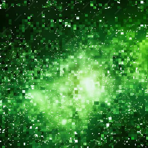 Fundo De Estilo Pixel Art Com Cores Verdes Foto Premium