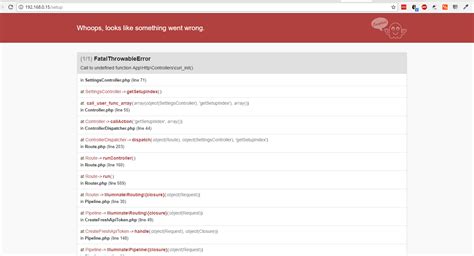 Whoops Looks Like Something Went Wrong Issue Snipe Snipe It GitHub