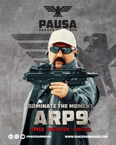 Panzer Arp9 6 5″ 9mm Aluminum 33rd 15rd Pistol Panzer Arms Usa