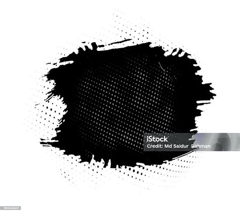 벡터 그런 지 원입니다 흰색 배경에 잉크 라운드 스트로크 브러시 프레임입니다 벡터 일러스트 레이 션입니다 벡터 그런 지 원입니다