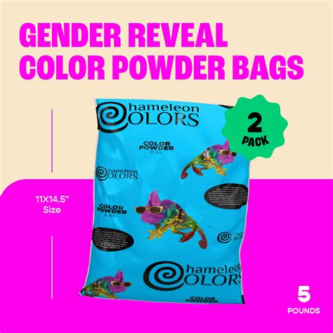 Chameleon Colors Gender Reveal Powder Set Blue And Pink Color Chalk