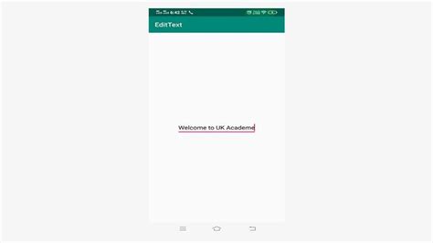 Android Edittext Android Gui Course User Interface Interface