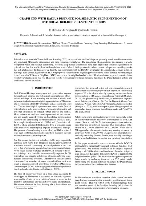 pdf graph cnn with radius distance for semantic segmentation of