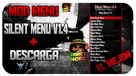 MOD MENU SILENT MENU V GSC BO YouTube