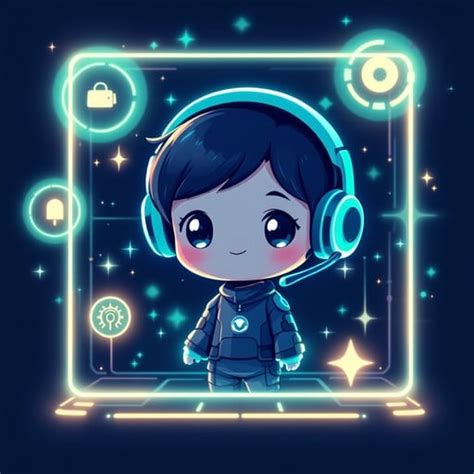 Free Cute Tech Helper Image Chibi Kawaii Tech Download At Stockcake