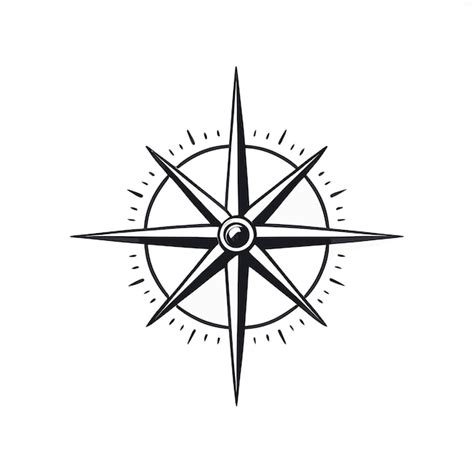 Premium Vector A Compass With The Word Compass On It