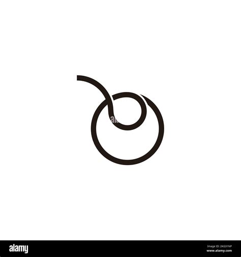 Letter E Loop Line Thread Line Geometric Logo Vector Stock Vector Image And Art Alamy