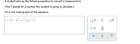 Solved Setting Up A One Step Unit Conversion Focus On The Chegg Com
