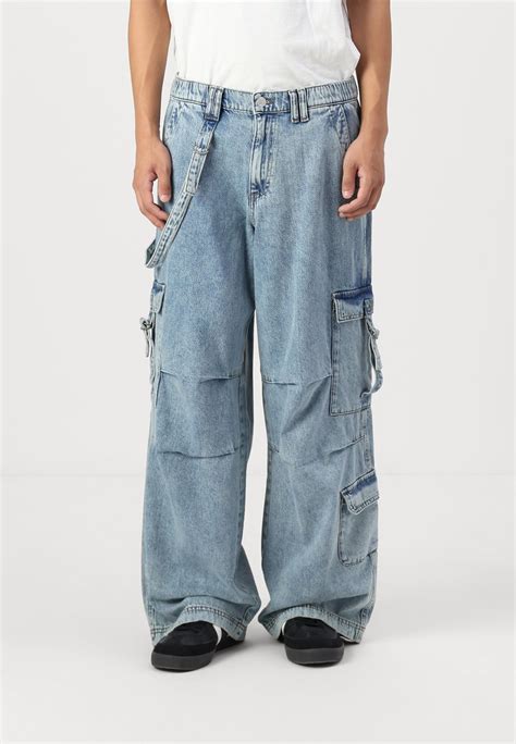 Only And Sons Onsdann String Loose Fit Denim Workwear Jeans Light