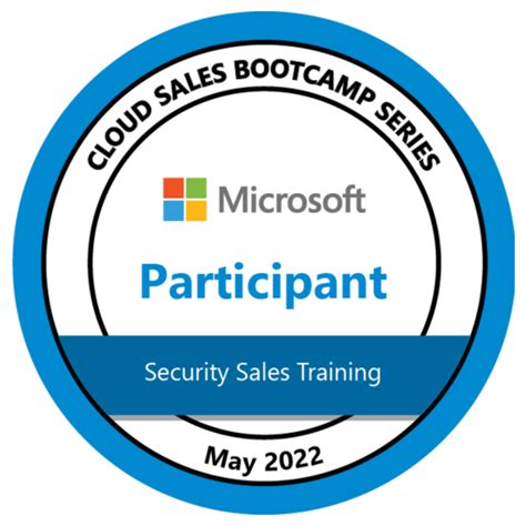 Microsoft Security Partner Sales Bootcamp 2022—participant Credly