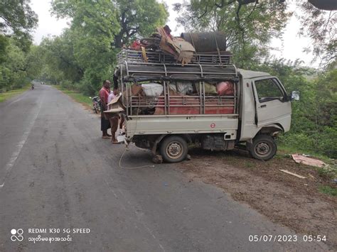 ဘုတလင်မြို့နယ်တွင် ကားတစ်စီး လမ်းဘေးရှိသစ်ပင်အား ဝင်တိုက်ခဲ့ရာ တစ်ဦးသေဆုံးပြီး ၂ ဦး ထိခိုက်ဒဏ