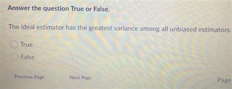 Solved Answer The Question True Or False The Ideal