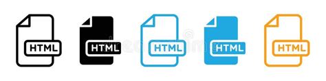Html Script Icon Logo Set Vector Stock Vector Illustration Of Java Computer 327226368