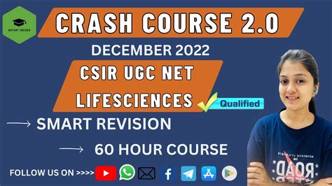 Crash Course 20 Csir Net Lifesciences I December 2022 Csir Net I Smart Revision Tips