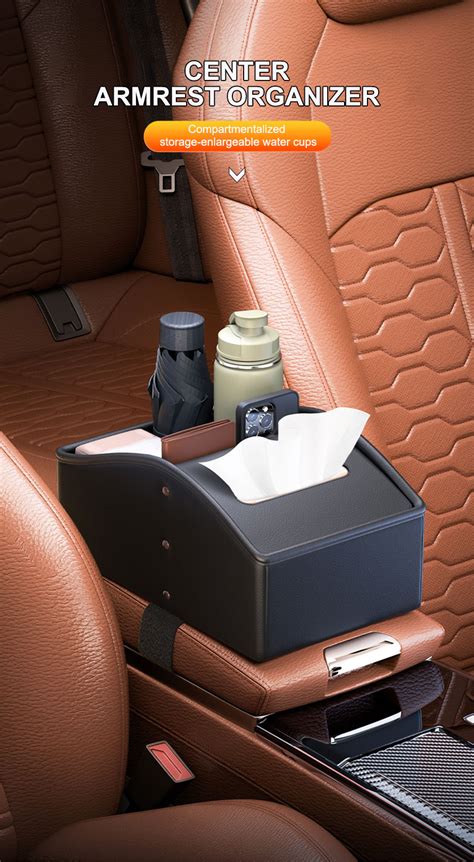 Seametal Car Armrest Atorage Box Center Console Organizer Car Organizer Car Storage Box Car Side