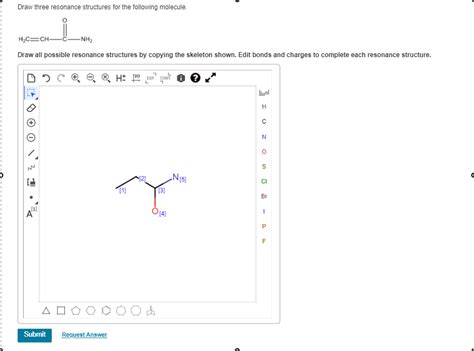 Solved Draw Three Resonance Structures For The Following Chegg