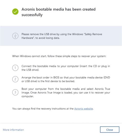 How To Create A Bootable Usb Flash Drive With Acronis True Image Winusb