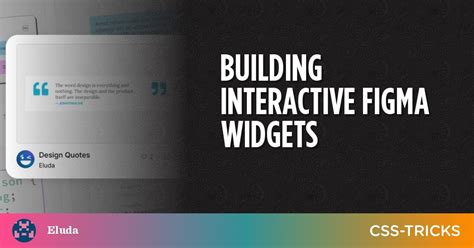 Building Interactive Figma Widgets Rfigmadesign