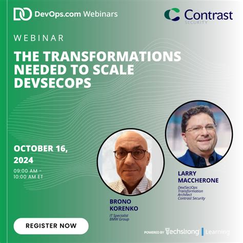 Contrast Security On Linkedin The Transformations Needed To Scale Devsecops