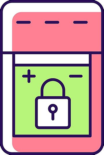 Non Replaceable Battery Black Glyph Manual Label Icon Symbol Dark