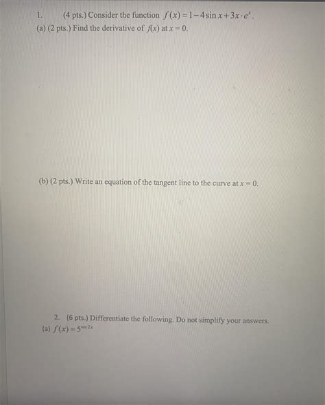 solved 4 ﻿pts ﻿consider the function