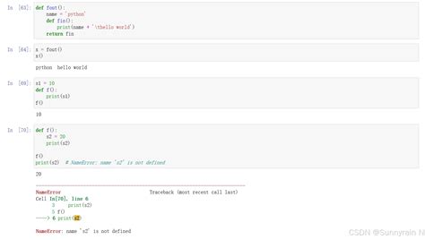 Python 函数编程与作用域下） Csdn博客