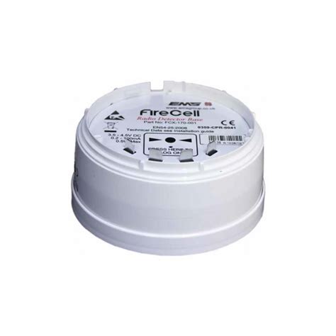 Ems Firecell Wireless Detector Base Only Videcon